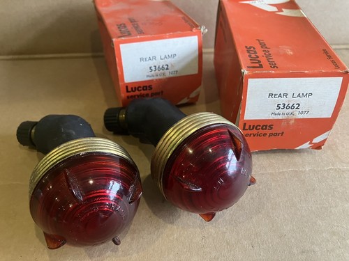 LAND ROVER MILITARY GENUINE LUCAS EARLY STOP TAIL BRAKE LAMPS LIGHTS ...