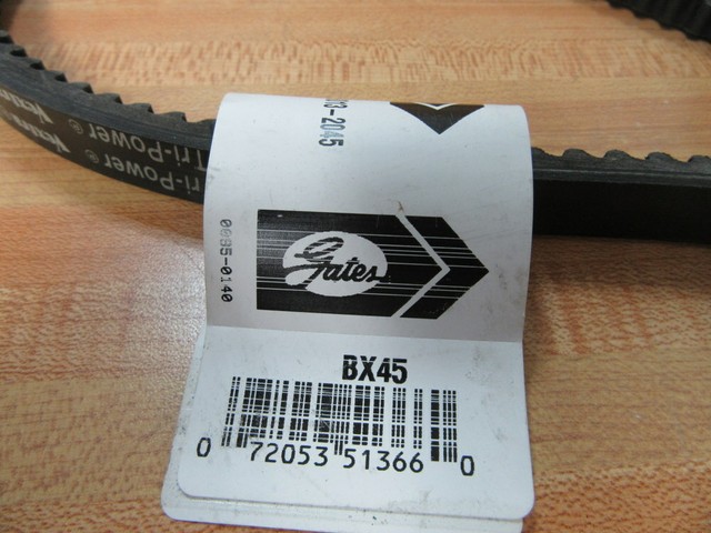 Gates BX45 Tri-power Cogged V-belt .66 Width X 48 Outside Circumference ...