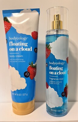 Bodycology FLOATING ON A CLOUD Body Cream & Fragrance Mist Spray Women ...