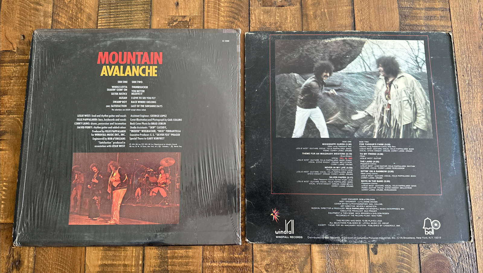 Mountain: Climbing! and Avalanche LP Vinyl Record 1970 Gatefold LOT of ...