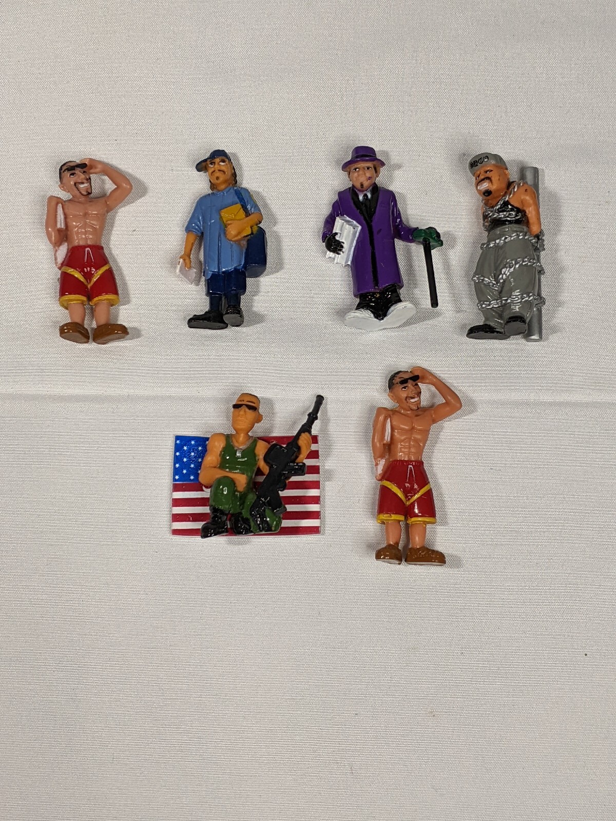 Vintage Homies Original Figures Lot of 6 1.75" Figurine 1/32 Lowrider ...