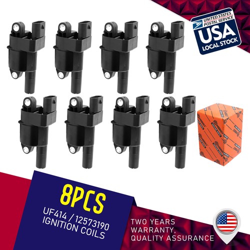 Genuine UF414 8pcs Ignition Coils For D514A, GN10165, 6737104, 12573190 ...