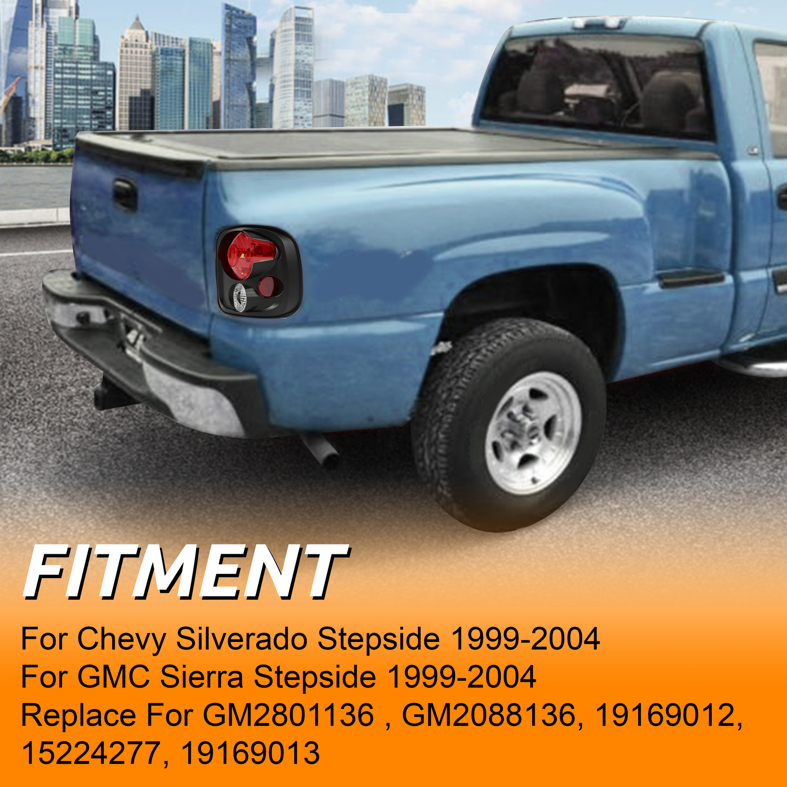 For 1999-2004 Chevy Silverado/GMC Sierra 1500 2500 3500 Stepside Tail ...