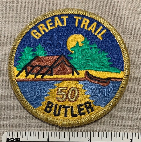 2012 CAMP BUTLER Boy Scout 50th Anniversary PATCH BSA Great Trail ...