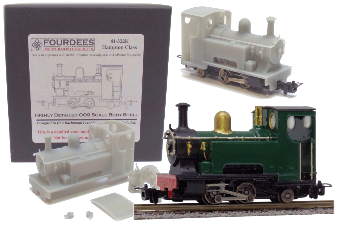 Fourdees Limited Kerr Stuart Locomotive 009 / OO9 Kit for Bachmann ...