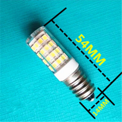 2 Pcs LED E14 220V 5/7W Screw Bead Fridge Light Bulb Corn Lamp Beads ...