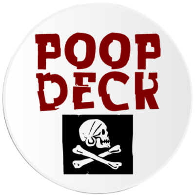 Poop Deck Pirate - 10 Pack Circle Stickers 3 Inch - Skull Crossbones | eBay
