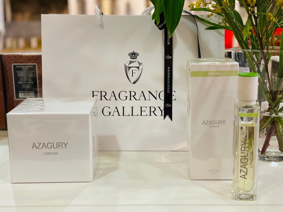 Azagury, "GREEN", CRYSTAL BOTTLE, Perfume spray 50ml | eBay