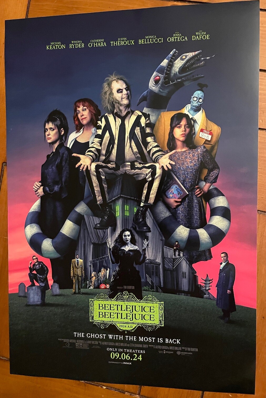 BEETLEJUICE Beetlejuice 2024 AMC 11x17 TIM | Grelly USA