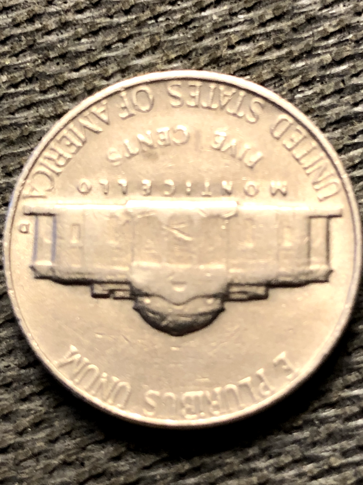1964 D Jefferson Nickel Date and letters touching rim DD MINT MARK LOOK ...