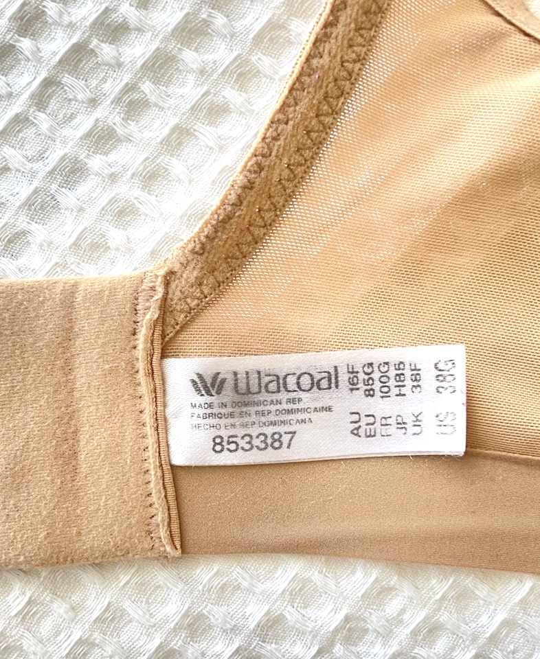 Wacoal Bra Sz 38G Shape Revelation Shallow Top Underwire T-Shirt ...