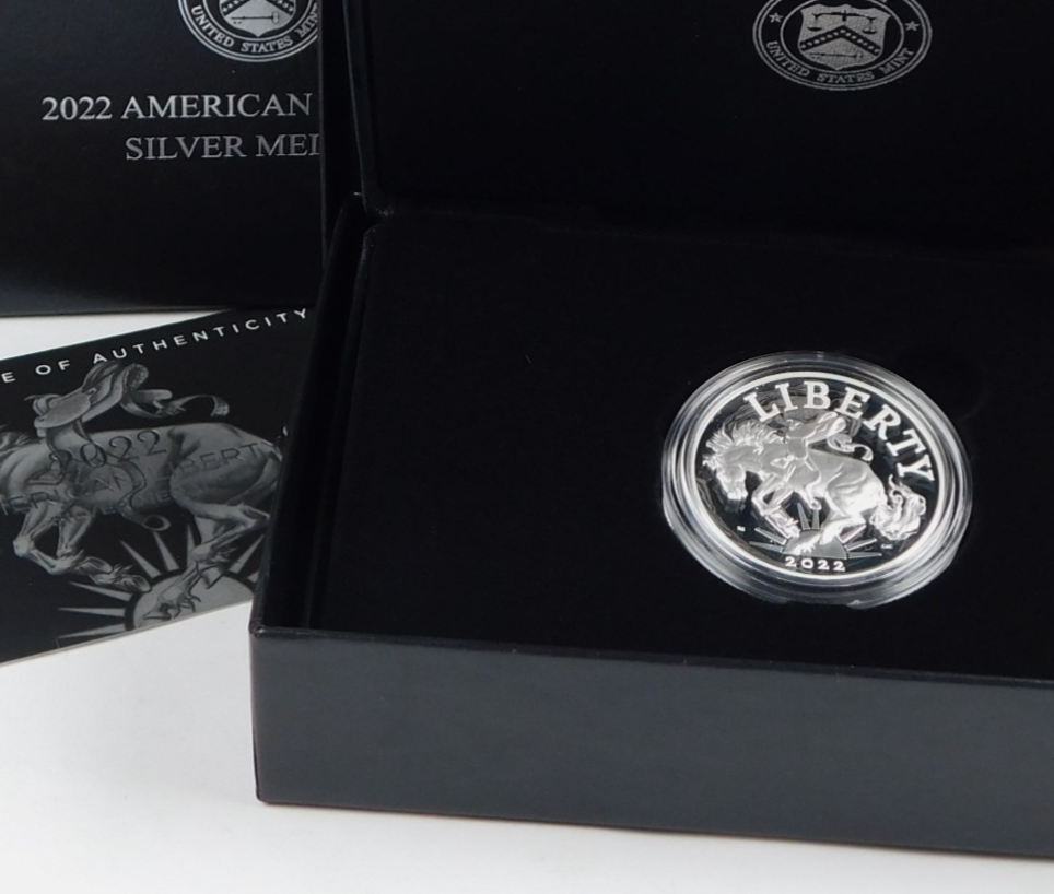 2022 American Liberty 1.0 Oz Silver Proof Medal 999 Box + COA C2375 | eBay