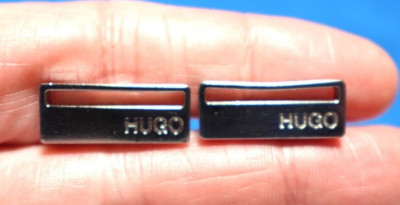 HUGO BOSS SILVER TONED CUFFLINKS | eBay