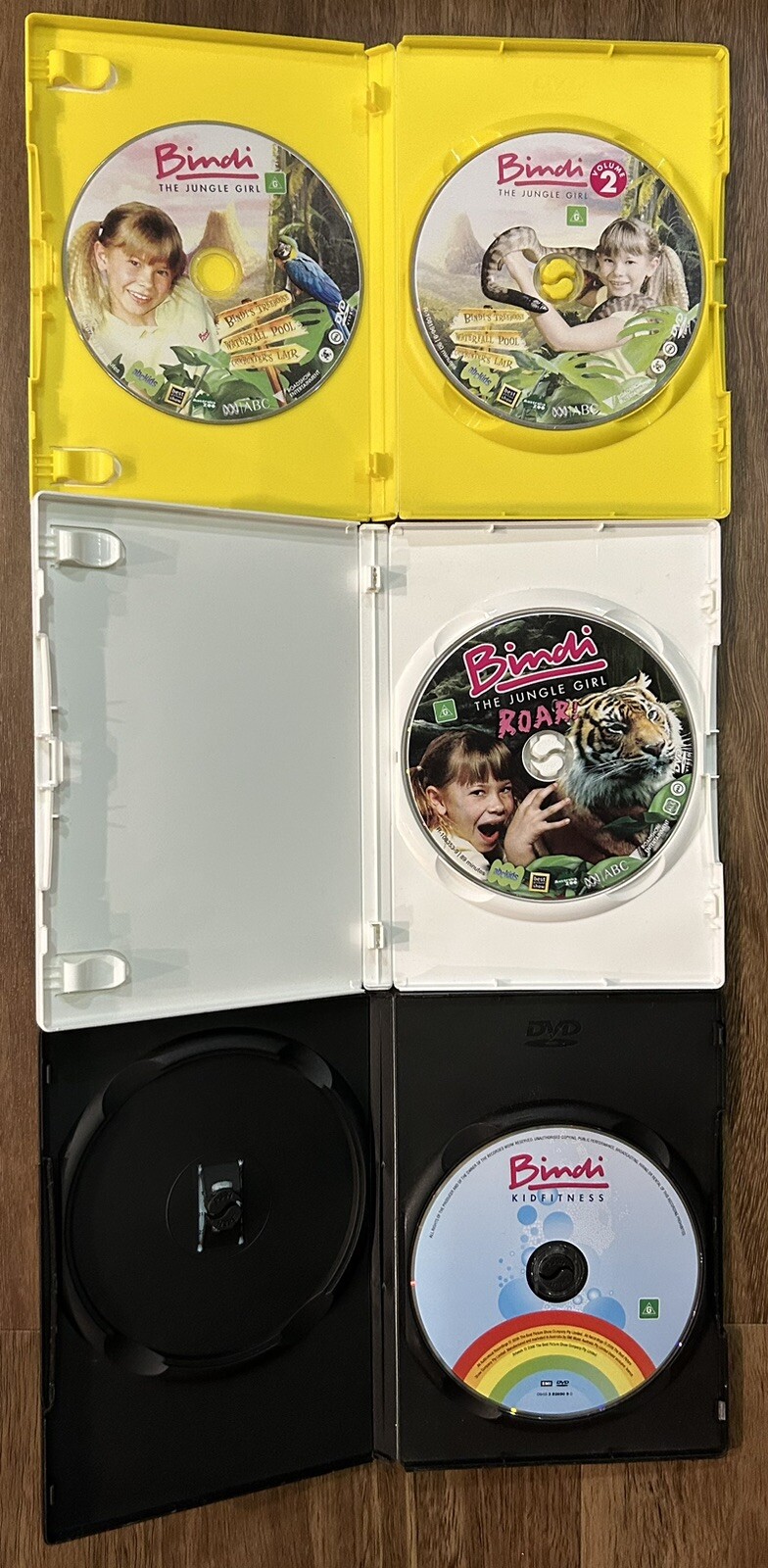 Bindi Irwin The Jungle Girl Dvd Bundle x3: Vol 1-3 + Bindi Kid Fitness ...