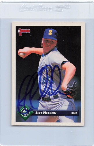 1993 Donruss #685 Jeff Nelson Mariners Signed Auto *H4133 | eBay