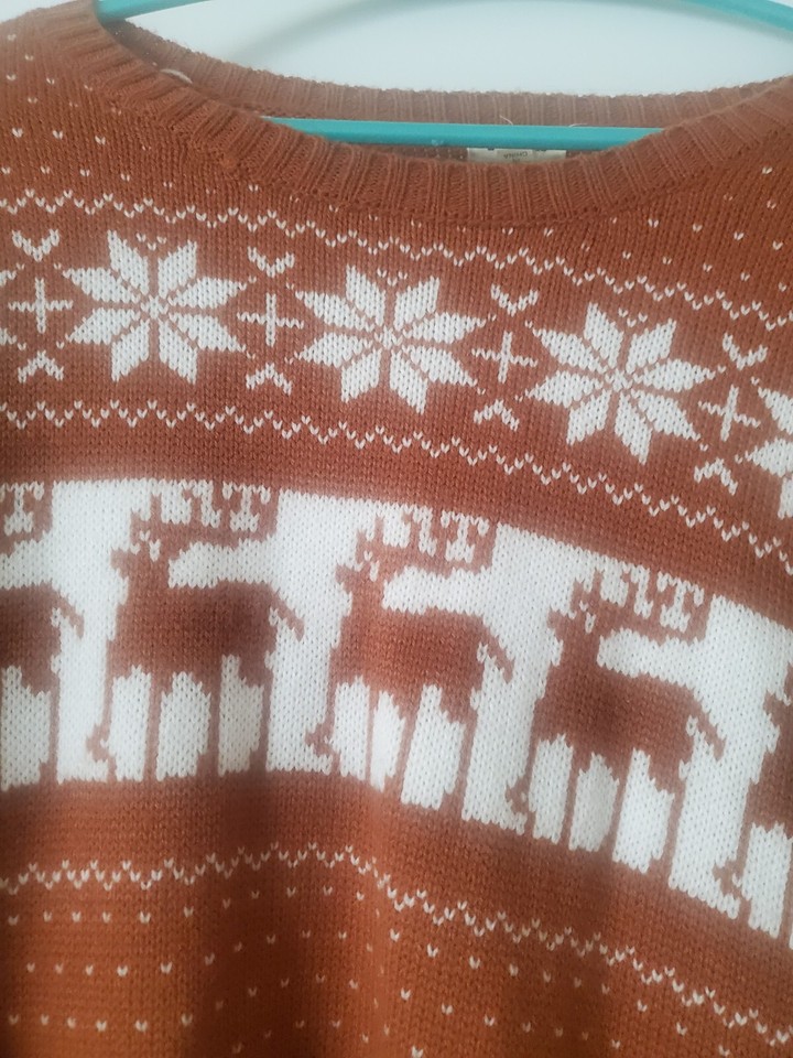 POL Rust Christmas Sweater Size Medium | eBay