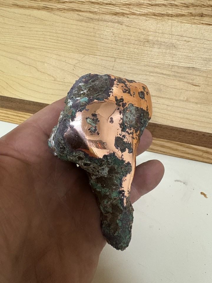 2.5 LB Polished Michigan Native Glacial FLOAT COPPER Specimen Keweenaw ...