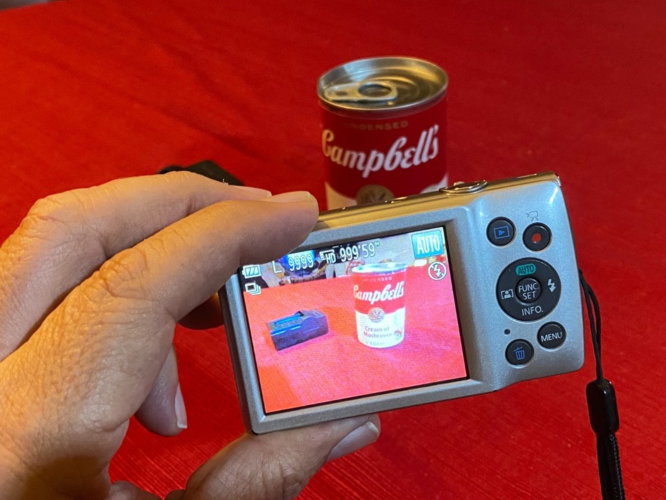 Canon PowerShot ELPH 180 Digital Camera 8X Silver PC2275 Works But ...