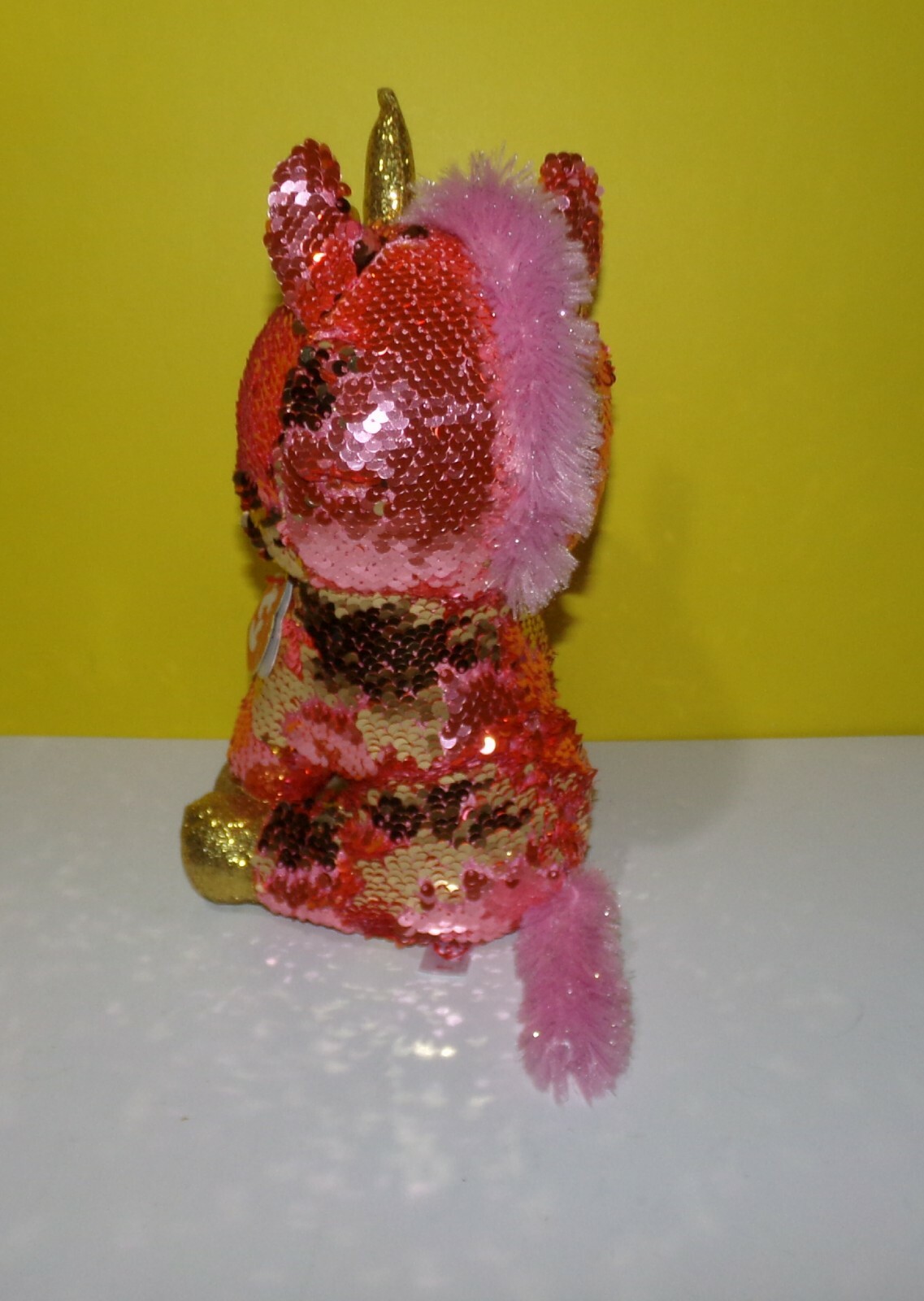 Ty 2019 FLIPPABLES ~ SUNSET Unicorn Changing Sequins Medium 9" Beanie ...