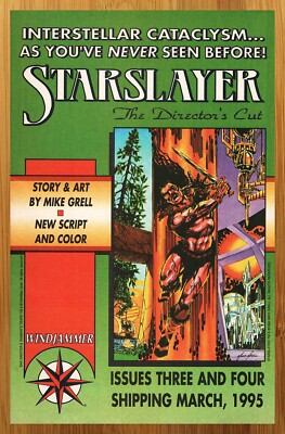 1994 Windjammer Comics Starslayer Vintage Print Ad/Poster Mike Grell ...