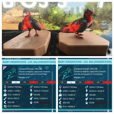 ARK ASCENDED PVE OFICIAL PAIR BABY ARGY DEADPOOL HIGH STATUS PS5/PC ...