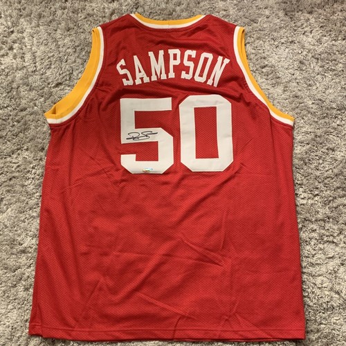 Ralph Sampson NBA SIGNED custom HOUSTON ROCKETS Basketball JERSEY ...
