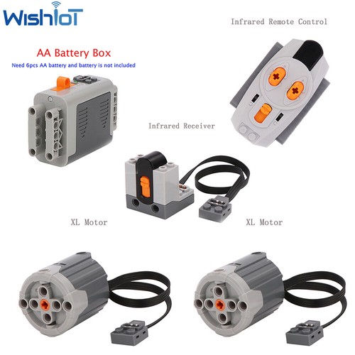 5pcs Technics Parts Power Function XL Motor Battery Case Box Remote ...