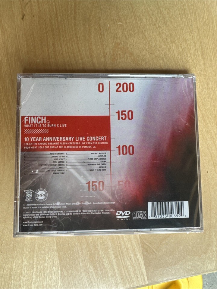 What It Is to Burn-X by Finch (CD, 2014) 857333003594 | eBay