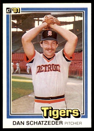 1981 DONRUSS BASEBALL CARD DETROIT TIGERS #248 DAN SCHATZEDER | eBay