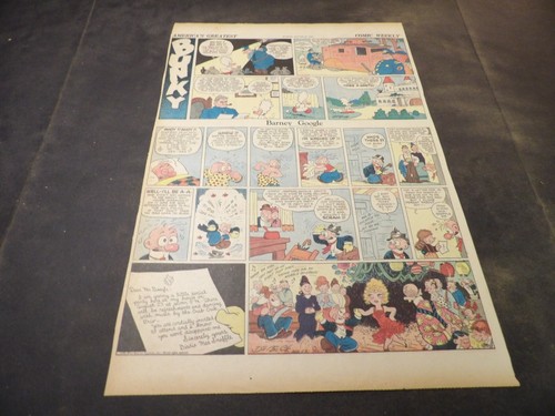Barney Google by Billy DeBeck - Aug 23, 1936 - Sunday Full-Size | eBay