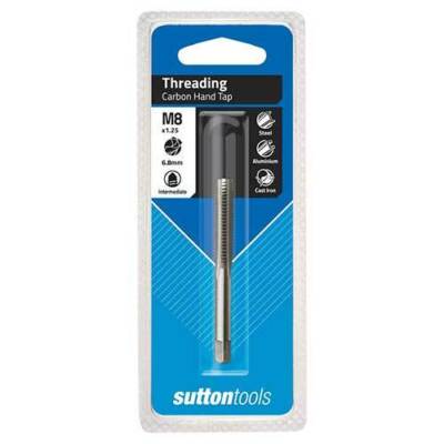 Sutton M1010800 Metric M8 x 1.25 Hand Tap - Intermediate - Tungsten ...