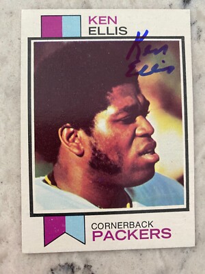 Ken Ellis signed GREEN BAY PACKERS card 1973 Topps | eBay