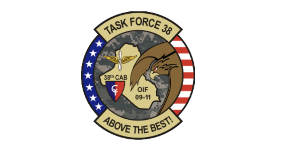 5" army task force 38 38th combat aviation brigade indiana ang sticker ...