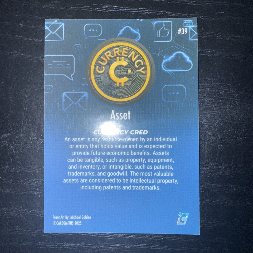 2025 Cardsmiths Currency Series 5 #39 Asset Blue Holo Refractor Rare | eBay