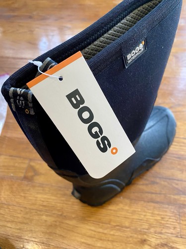 Black Neoprene & Rubber BOGS Classic 60142 High Pull On Neo Tech Boots ...