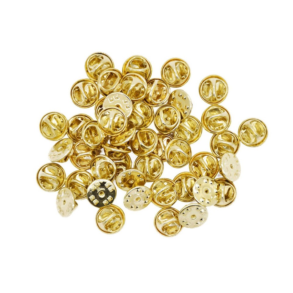 100 Sets Pin Making Kit Lapel Backing Blank Tie Backs Brooch Clasp | eBay