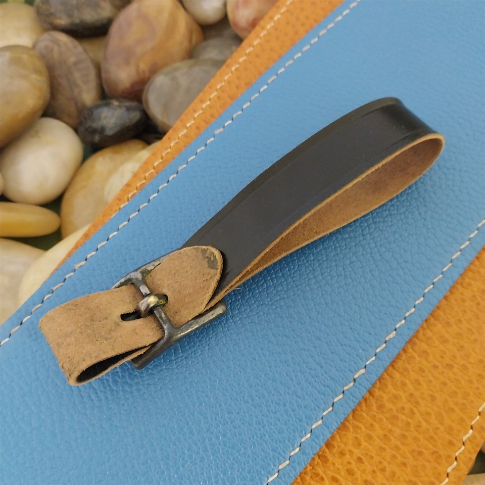 Shell Cordovan Leather Vintage Pocket Watch Fob Strap & Antique Brass ...