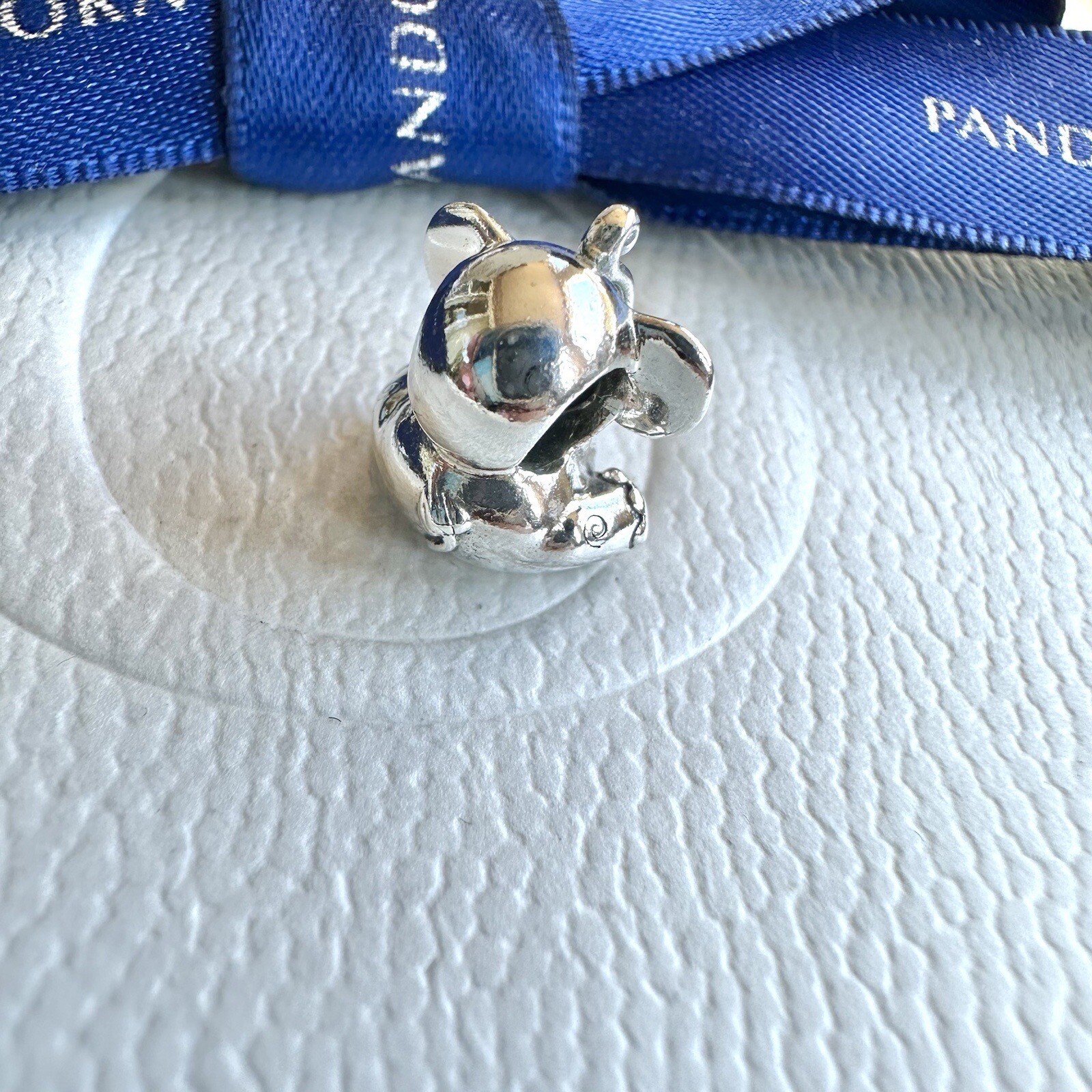 Authentic Pandora Sterling Silver Ellie The Elephant Slide Charm ...