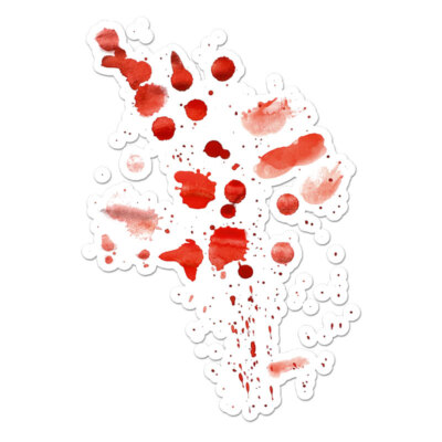 Blood Splatter, Vinyl Decal Sticker, Indoor Outdoor, 3 Sizes, #11924 | eBay
