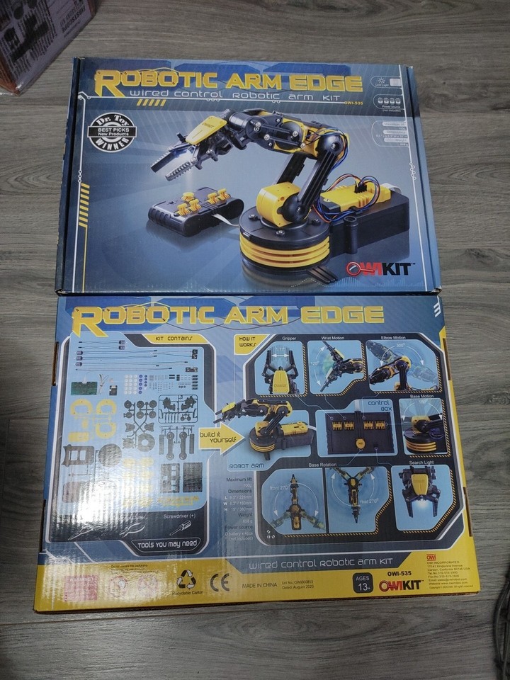 OWI Kit Robotic Arm Edge Wired Control Robotic Arm Kit BRAND NEW SEALED ...