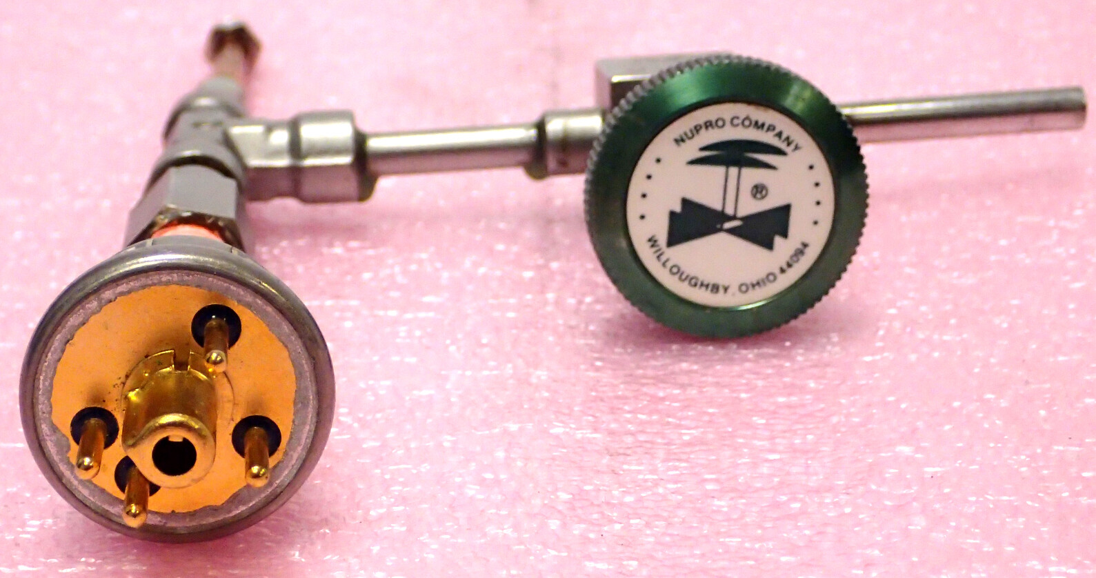 TELEDYNE HASTINGS DV-6R VACUUM GAUGE TUBE ASSEMBLY w/ NUPRO SS-4H VALVE ...