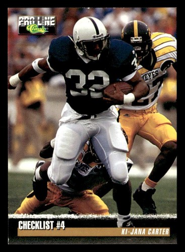 Ki-Jana Carter 1995 Pro Line Card #400 Penn State | eBay