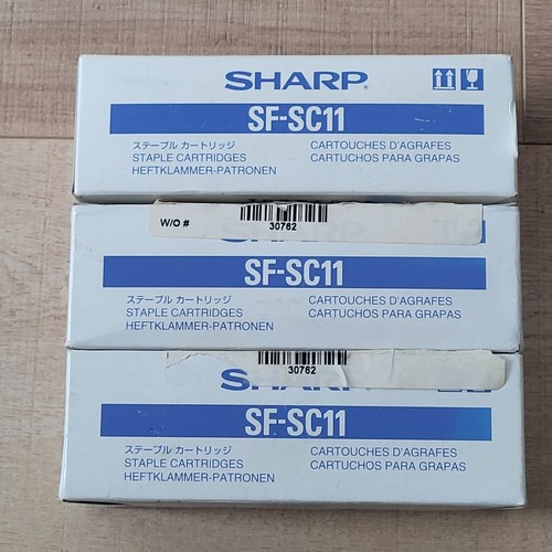 Sharp SF-SC11 Staple Cartridges Lot of 3 Genuine New in box Sealed Made ...