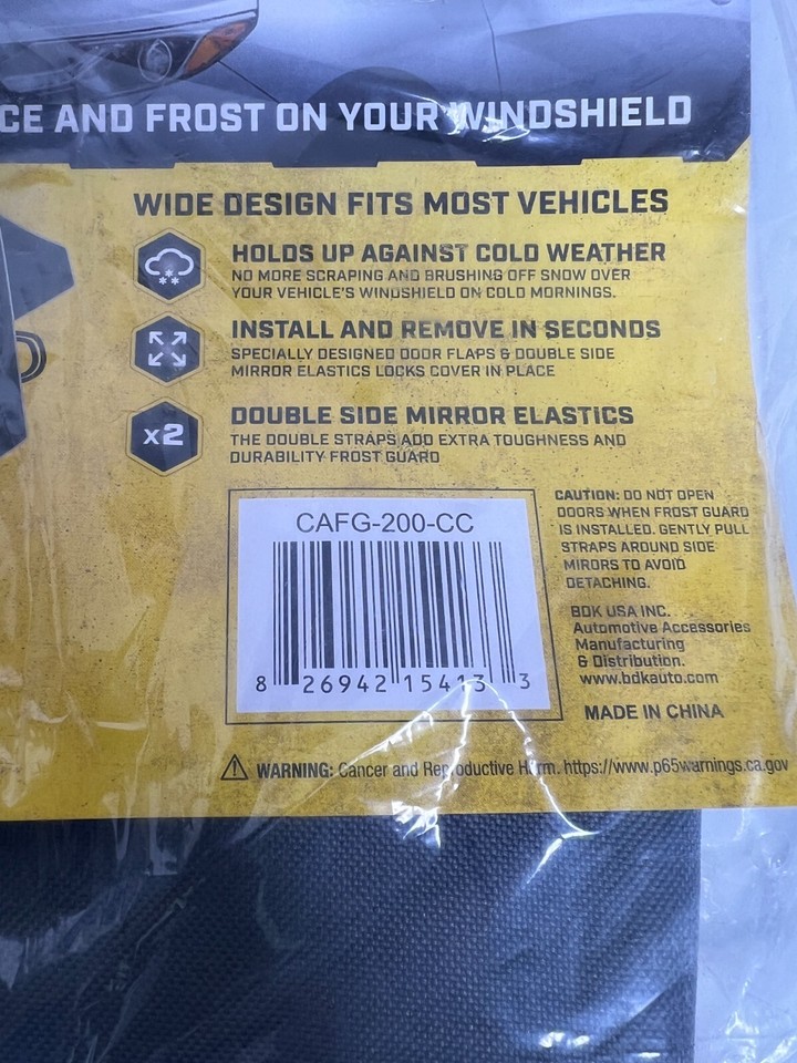 CAT Frost Guard Windshield Cover for Winter 78" x 45" Prevent Ice Frost ...
