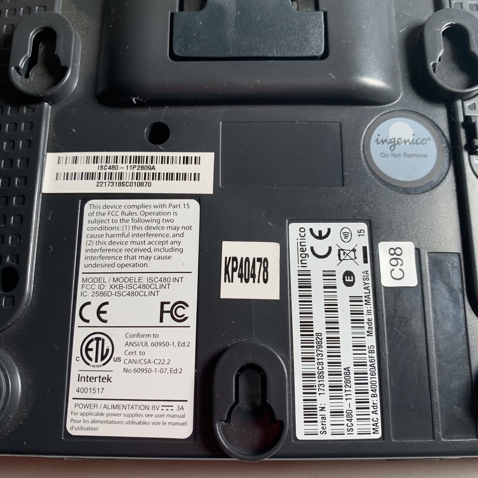 Ingenico+Isc480-11t2808a+ISC+Touch+480+Payment+Terminal for sale online ...