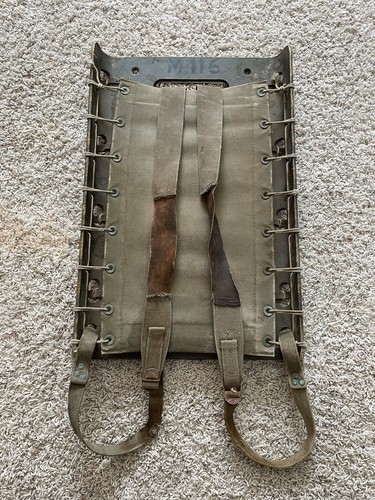 VINTAGE WW2 US Army 1943 Dated Frame Back Pack Board Radio Equipment ...