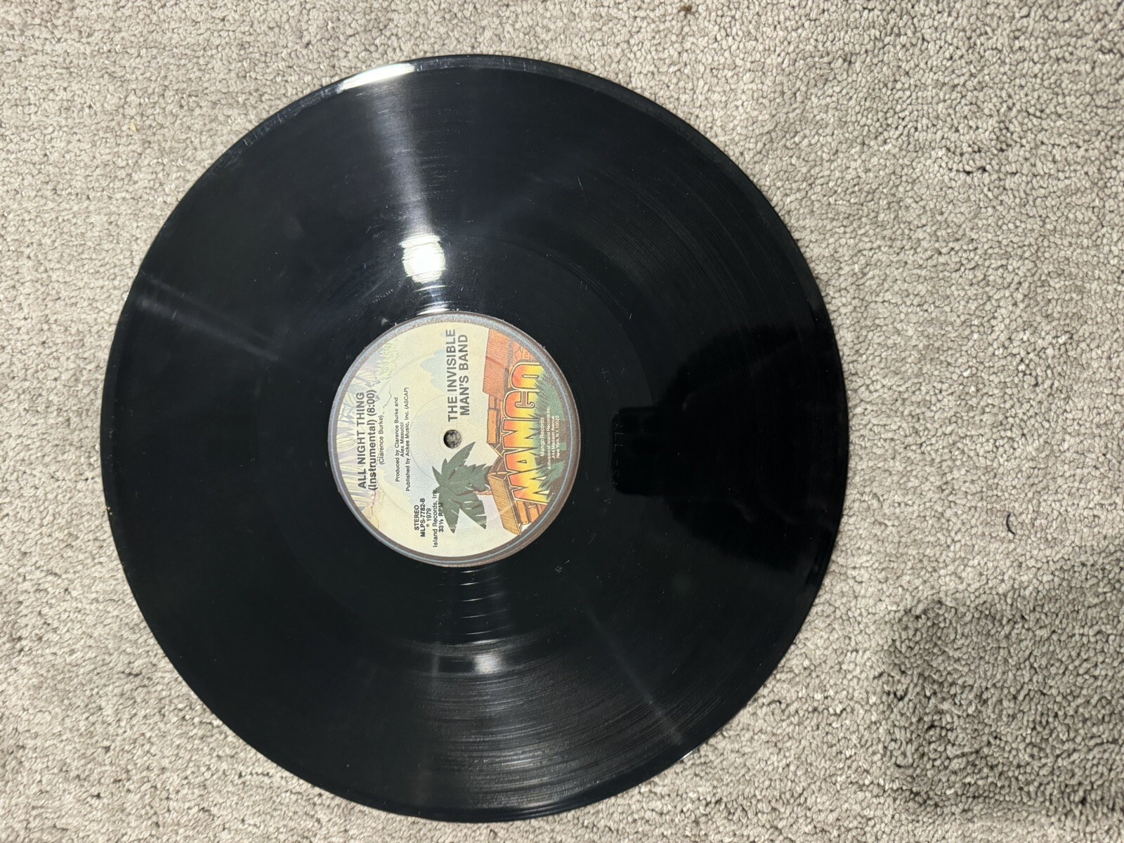 THE INVISIBLE MAN'S BAND all night thing/ instrumental JUKEBOX STRIP ...
