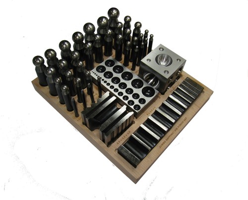 DAPPING DOMING PUNCH BLOCK SET JEWELERY HARDENED STEEL JEWELERY KIT ...