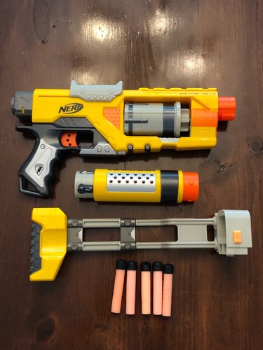 Nerf Spectre Rev-5 Nerf N-Strike Elite Vintage All Attachments with 5 ...