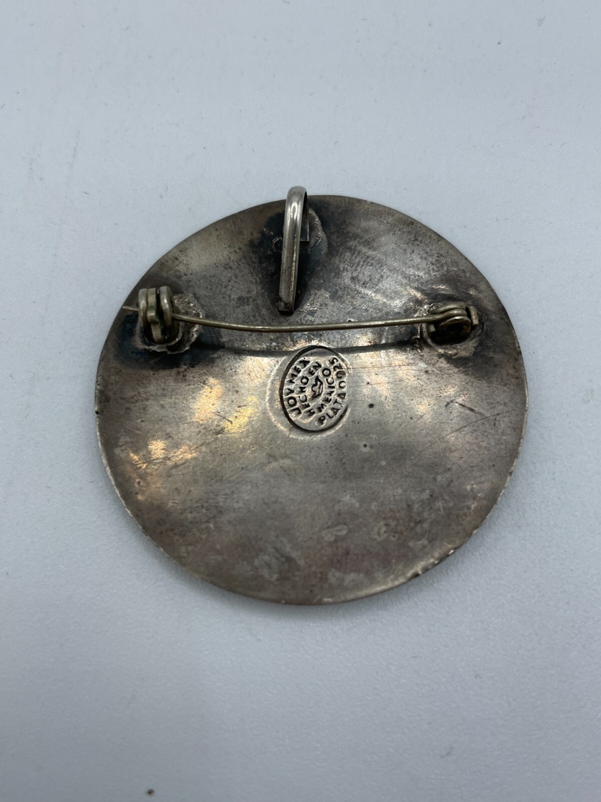 Vintage Aztec Mayan sun dial calendar sterling silver… - Gem